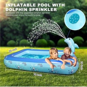 Swim | Sprinkler Inflatable Swimming Pool | Poshmark